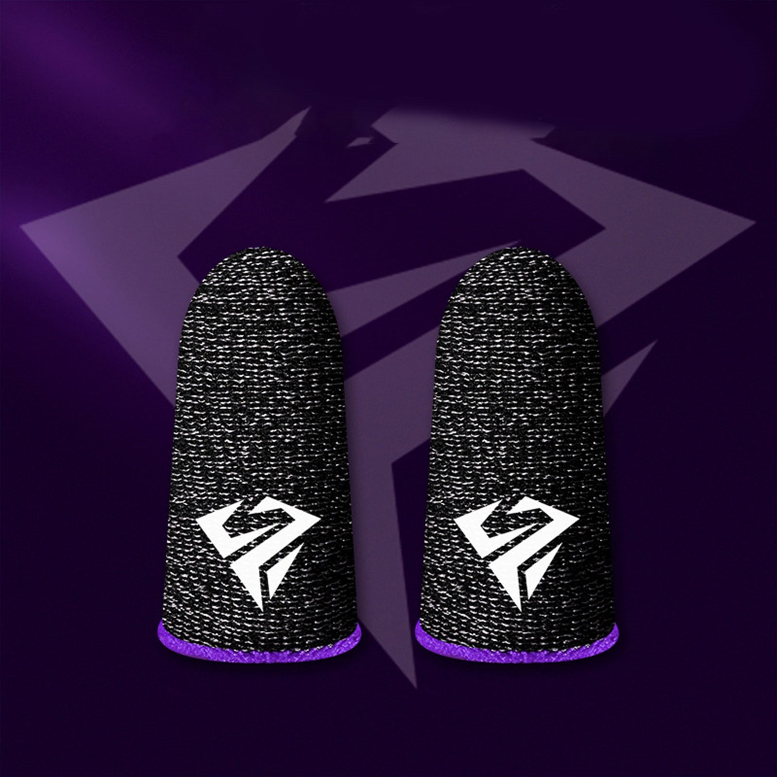Anti-Slip Esports Finger Sleeves With Grip - Purple - Gaming Finger ...
