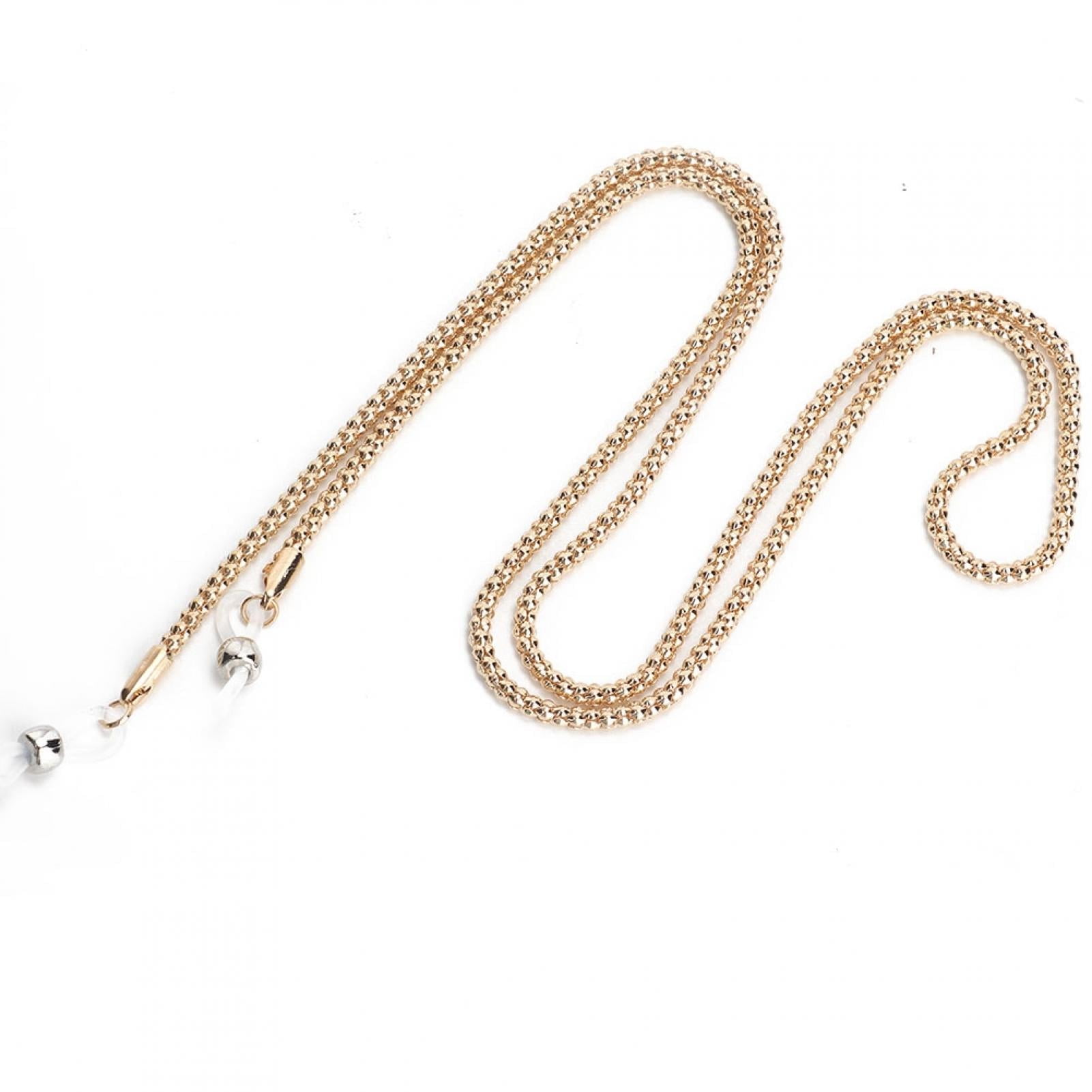 Anti-Slip Eyeglass Chains String Holders for Women Men Gold Link ...