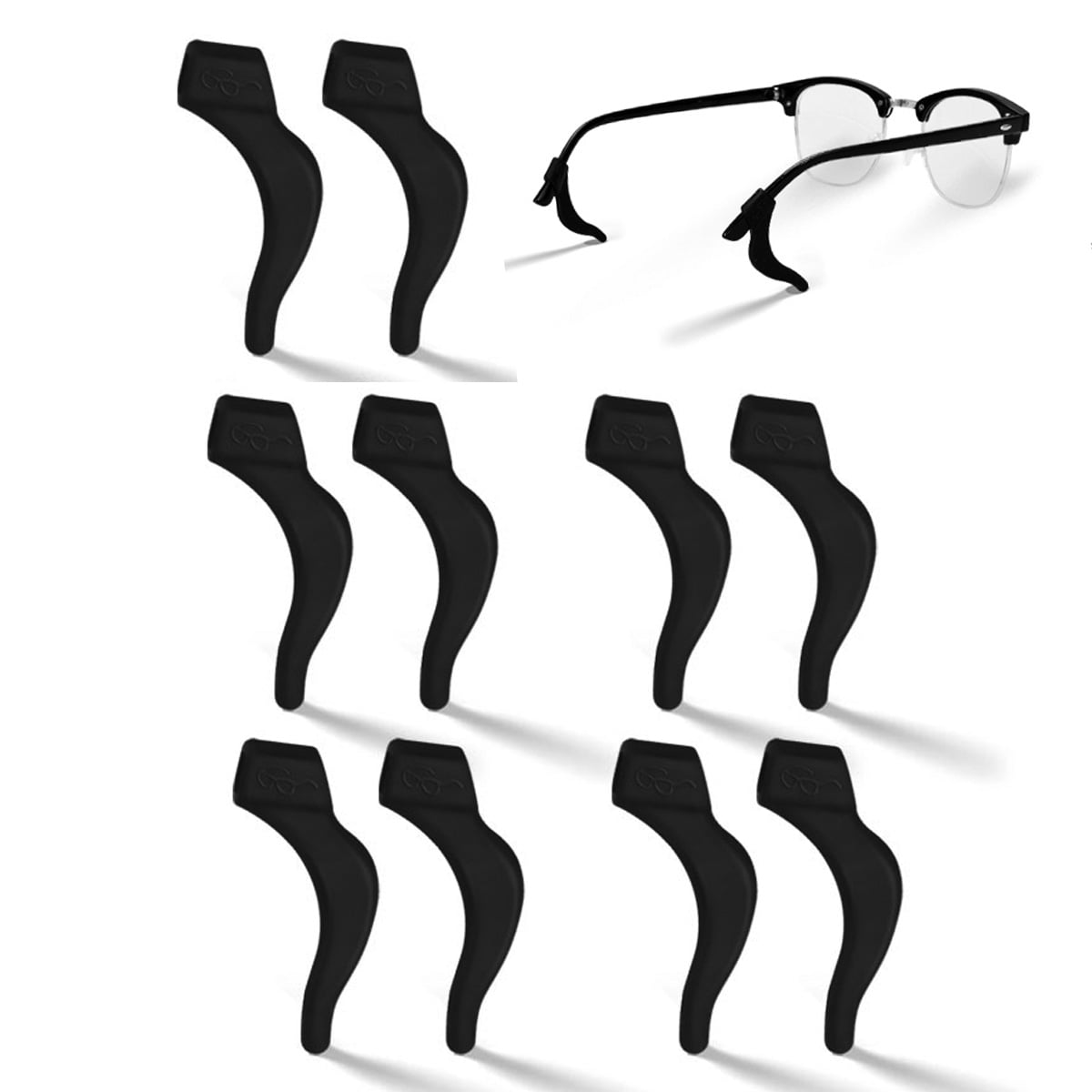 Anti-Slip Eyeglass Ear Grips Hook Comfortable Silicone Elastic ...