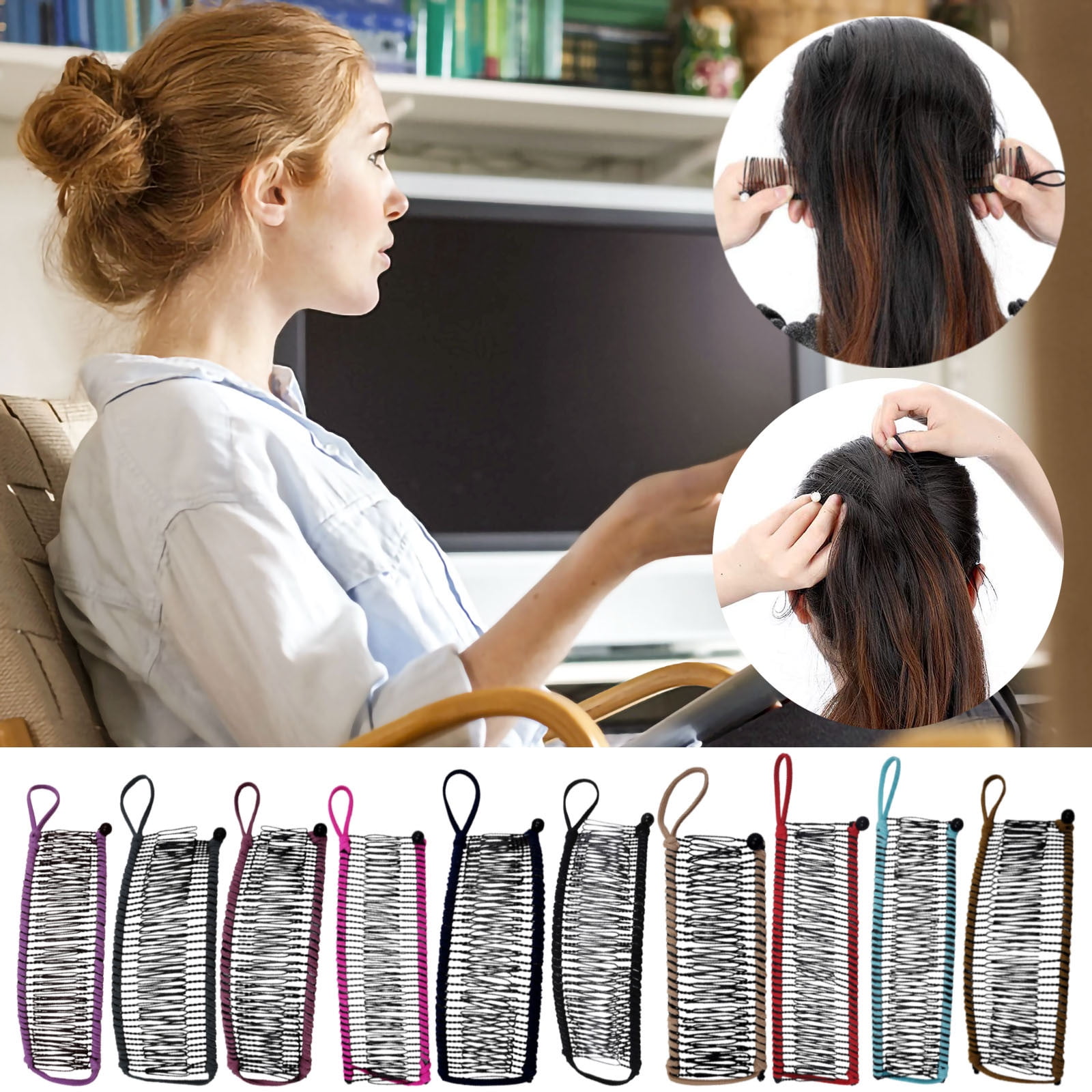 Anti-Slip Hair Clip Banana Hair Clip, Elastic 40 Teeth Comb for Thick ...