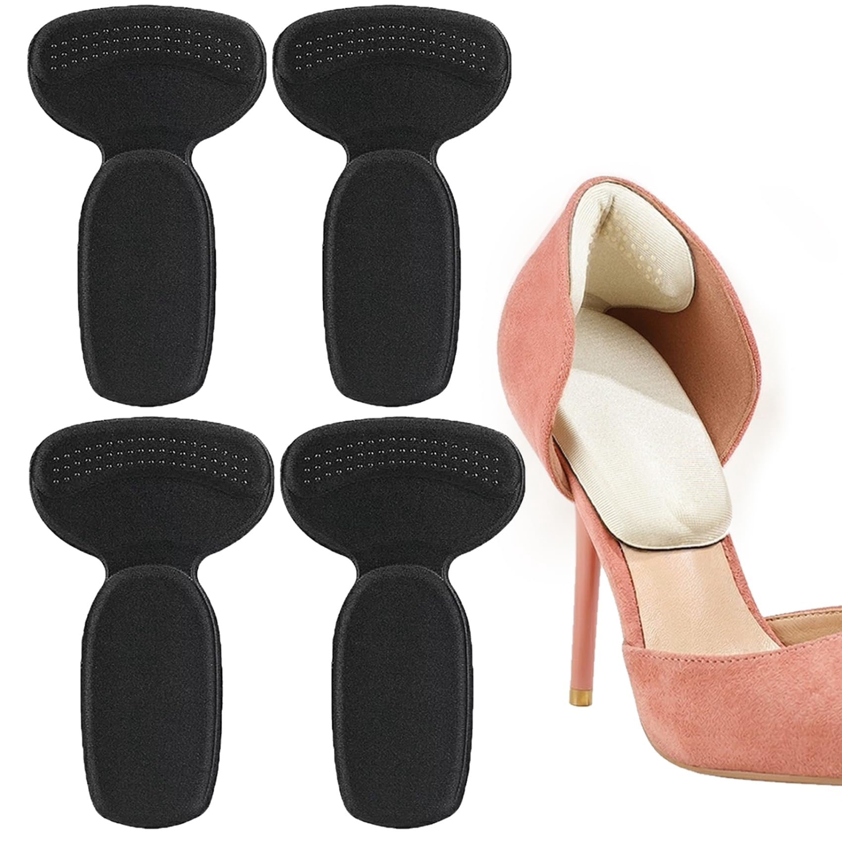 Anti-Slip Heel Liners, Soft Cushion Heel Protector Pads For Women Men ...