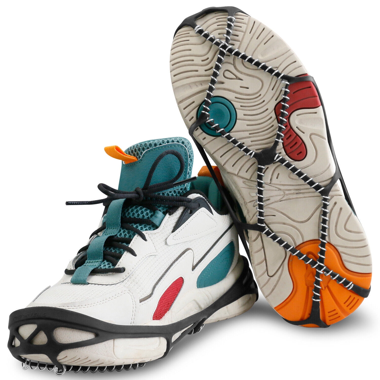 Anti Slip Ice Crampons Cleats Snow Grips Spikes Grippers For Shoes Boot ...