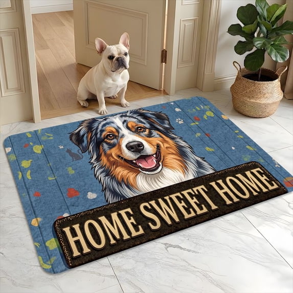 Anti-Slip Indoor Outdoor Entrance Door Mat, Machine Washable Welcome ...