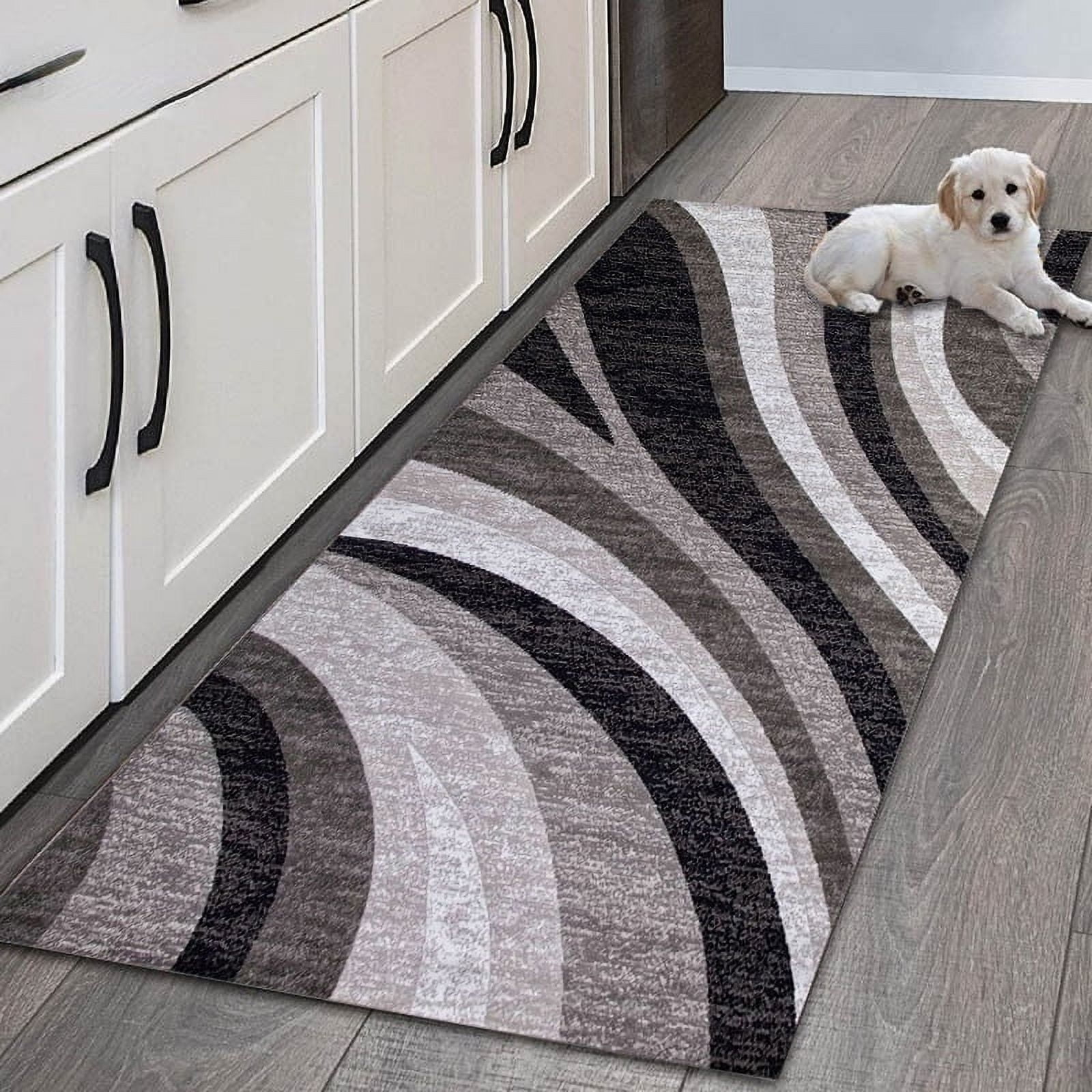 Anti-Slip Kitchen Carpet Geometric Patterns Printed Entrance Doormat ...