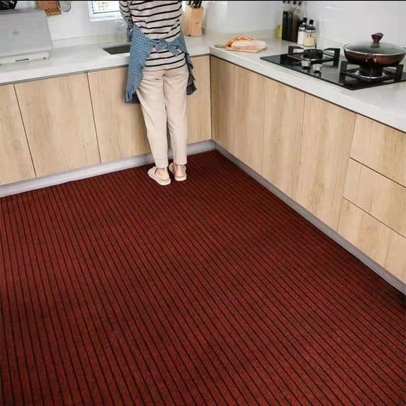 Anti Slip Kitchen Mat Floor Carpet Full Coverage DIY Absorb Oil Kitchen ...