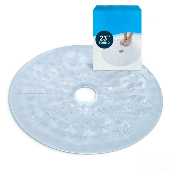 Anti Slip Shower Mat, 23 Inch Round Bath Mat for Elderly , Essential ...