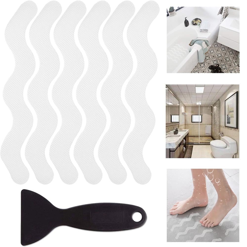 Anti Slip Shower Stickers 24 PCS Safety Bathtub Strips Adhesive Decals ...
