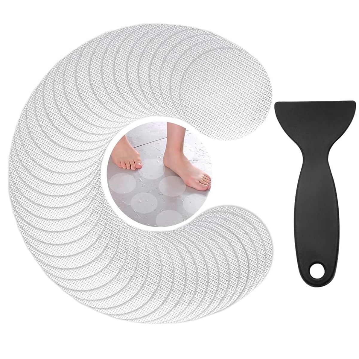 Anti Slip Shower Stickers,32pcs/set Shower Floor Non Slip Stickers,Kids ...