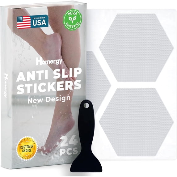 Anti-Slip Shower Stickers - Help Reduce Slipping in Bathtub & Shower ...