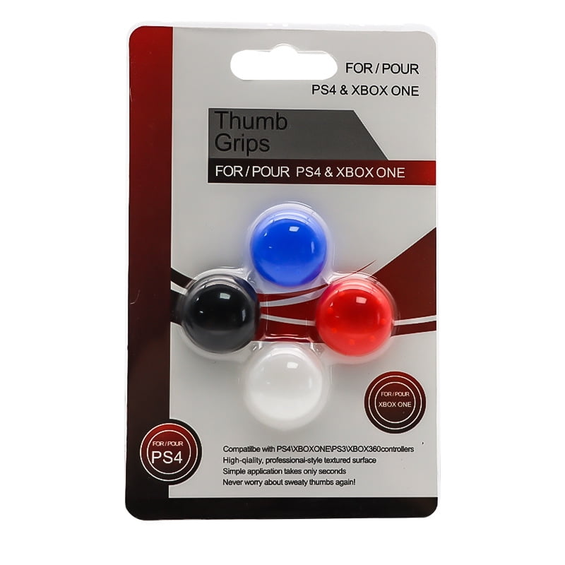 Anti-Slip Silicone Controller Thumbstick Grips Button Caps 4-in-1 Set ...