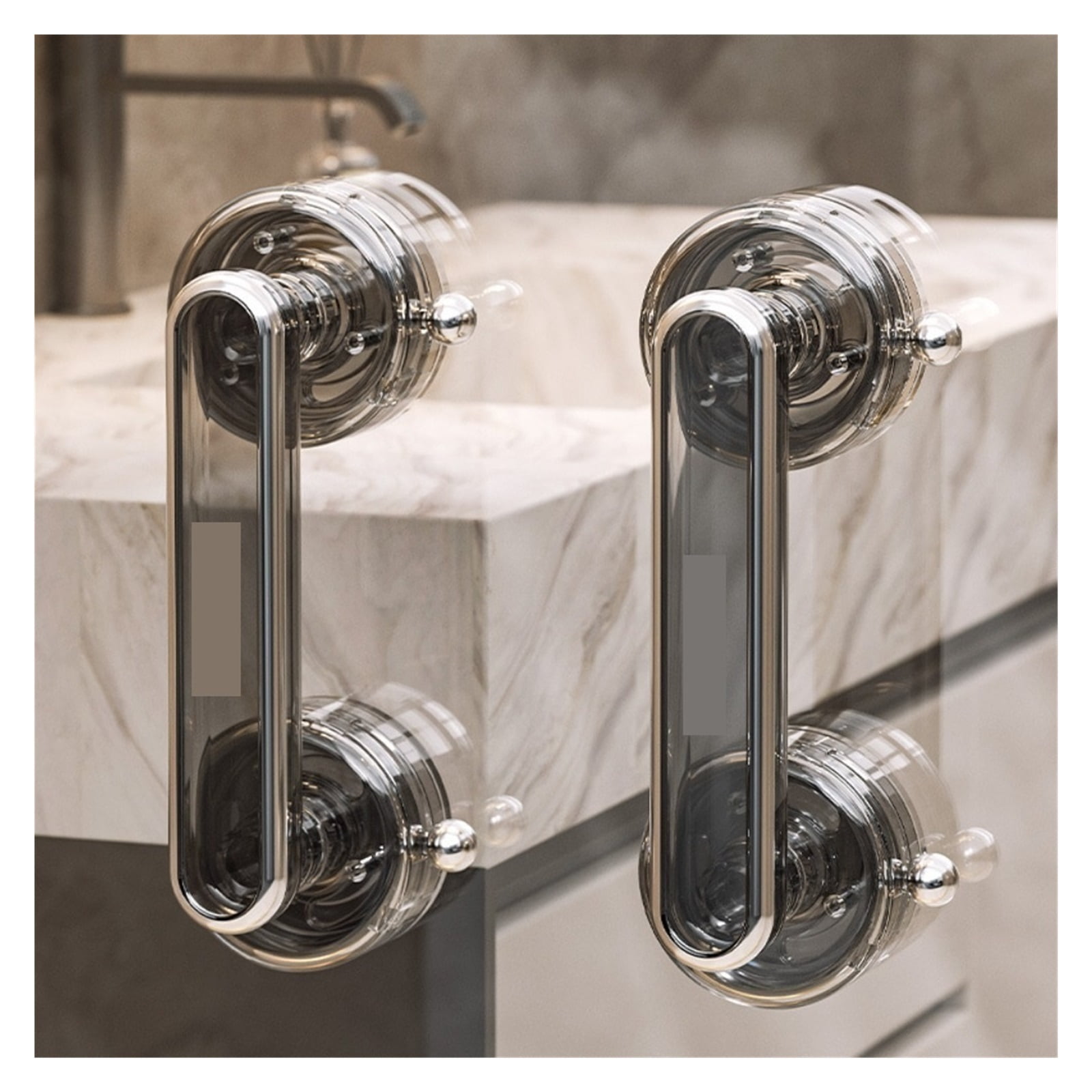 Anti-Slip Sliding Door Handle Waterproof Suction Cup Bathroom Removable ...