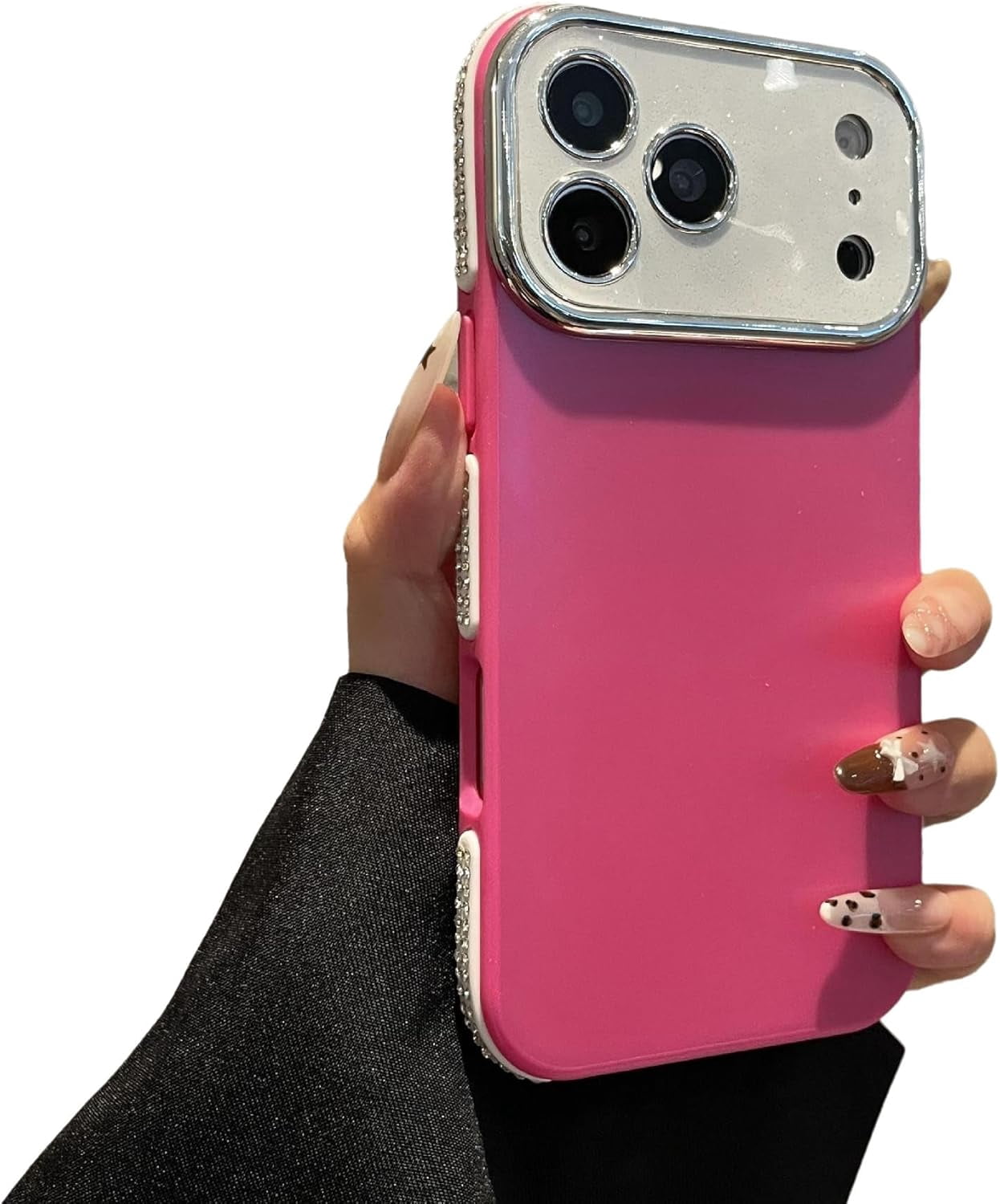 Anti-Slip Solid Color Camera Protect Phone Case for iPhone (Red,iPhone ...