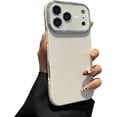 Anti-Slip Solid Color Camera Protect Phone Case for iPhone (White ...