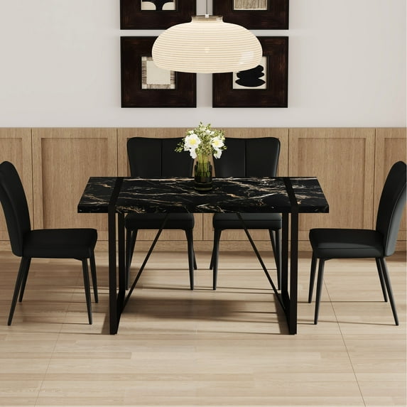 Anti - Slip Table Feet - Easy - to - Assemble Design - Dining Set for ...