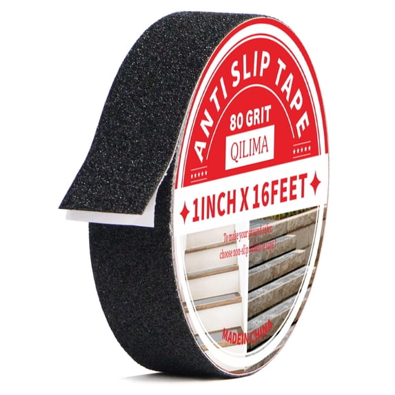 Anti Slip Tape, 1 Inch x 16.5 Feet, Black, Waterof, Non Skid Tape for ...