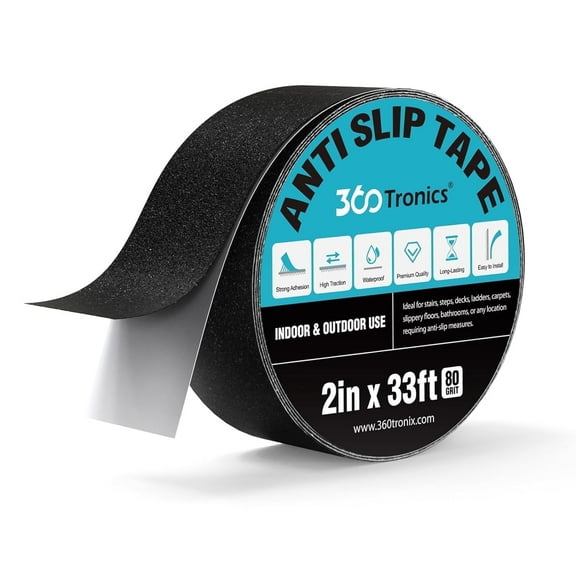 2 Rolls Anti Slip Traction Grip Tape, 2in x 16.4ft Safety Warning Tape ...
