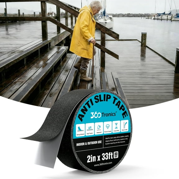 Anti Slip Traction Tape 16 Inch x 20 ft Widen Waterof Non Skid Durable ...