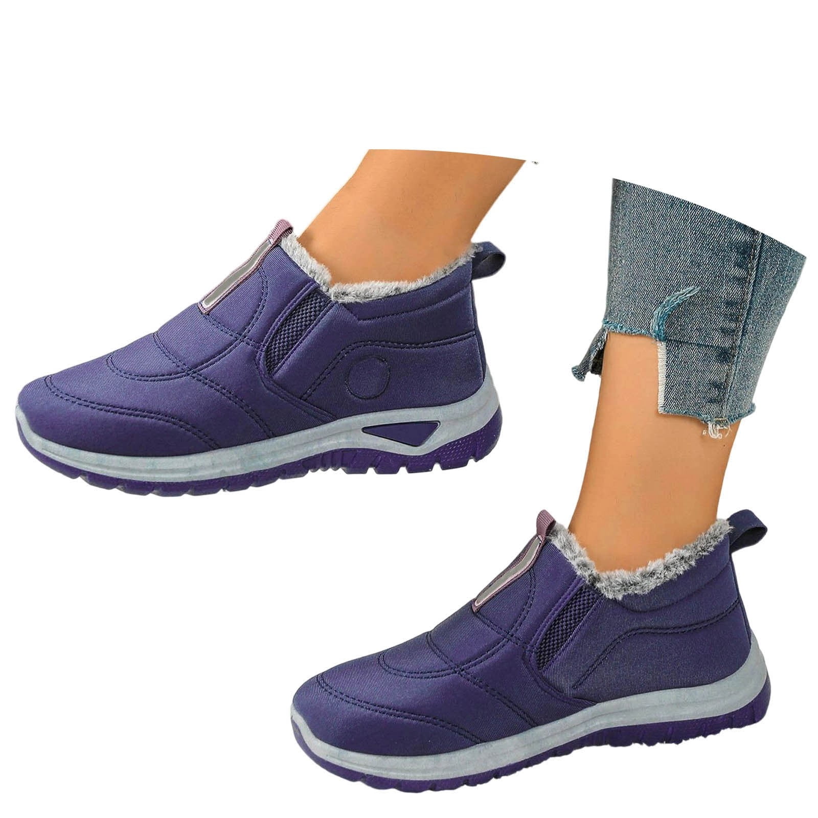 Anti- Waterproof Oil-Proof Winter Snow Boots Thermal Insulated ...