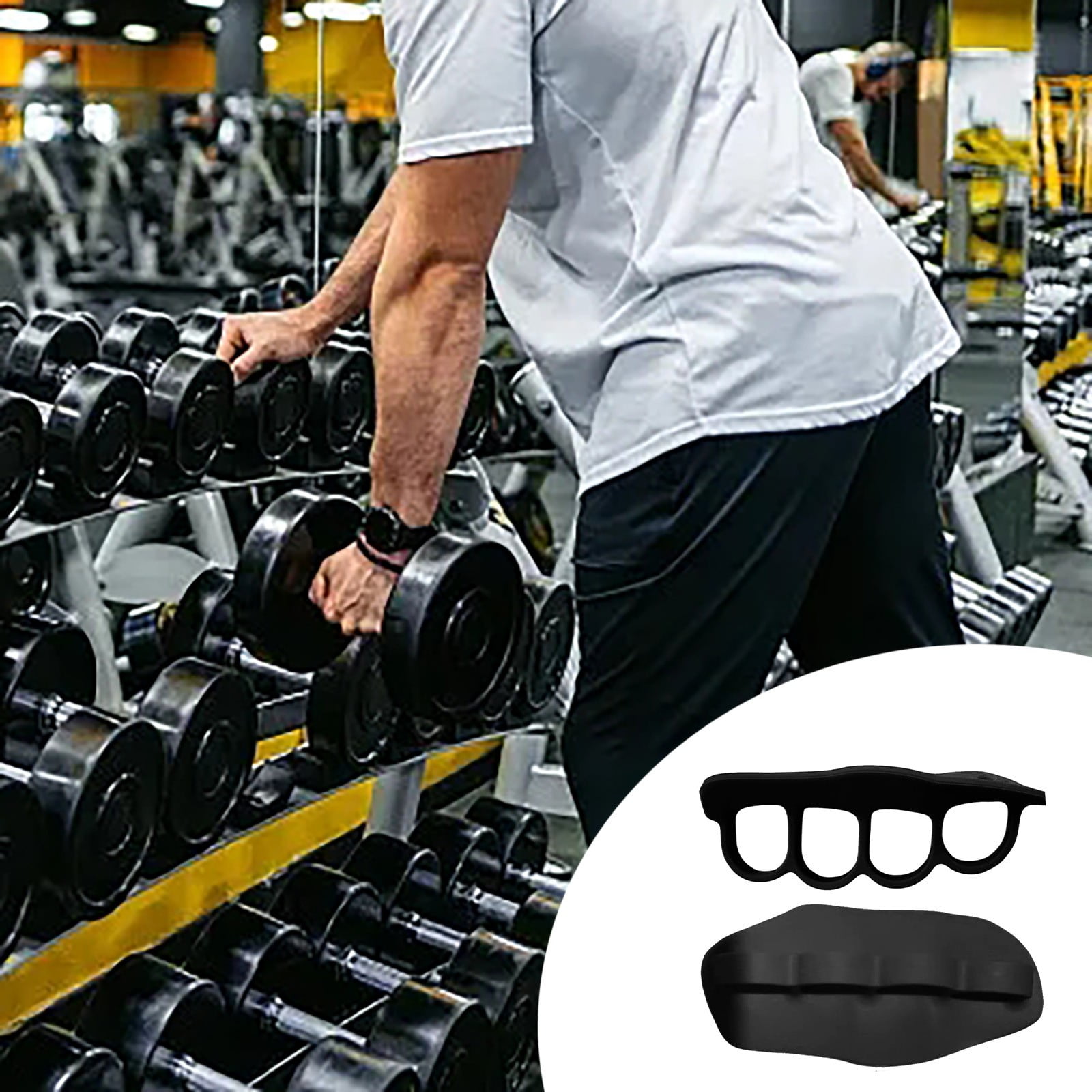 Anti-Slip Workout Grips,New Rubber Gym Grips Deadlifts Palm Protection ...