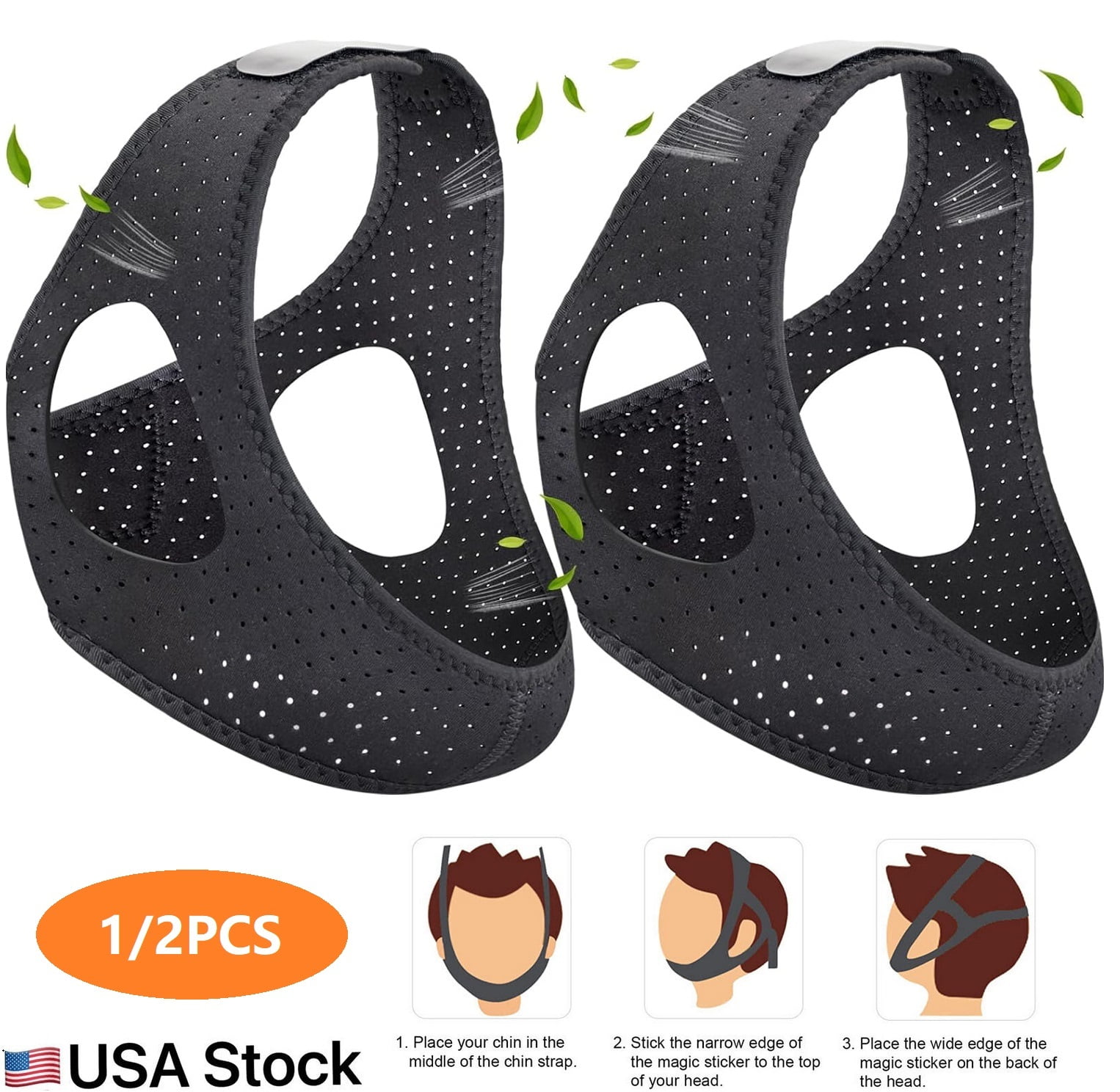 Dwelling with Pride Anti Snore Chin Strap for Sleep Apnea, Snoring ...