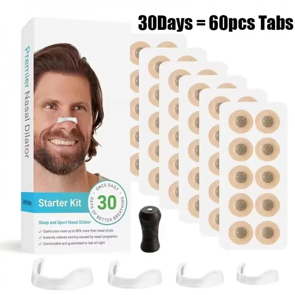 Anti-Snoring Nose Clip Nasal Breathing Dilators Kit with Magnetic ...