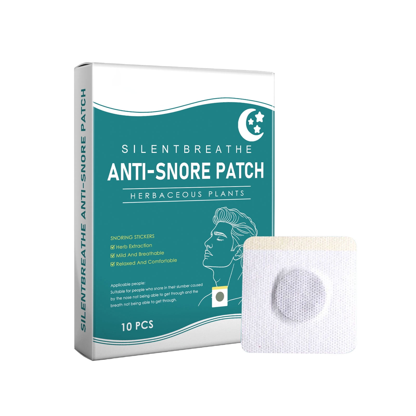 Anti-Snoring Sleep Patch - Breathe Easy & Sleep Well - Walmart.com