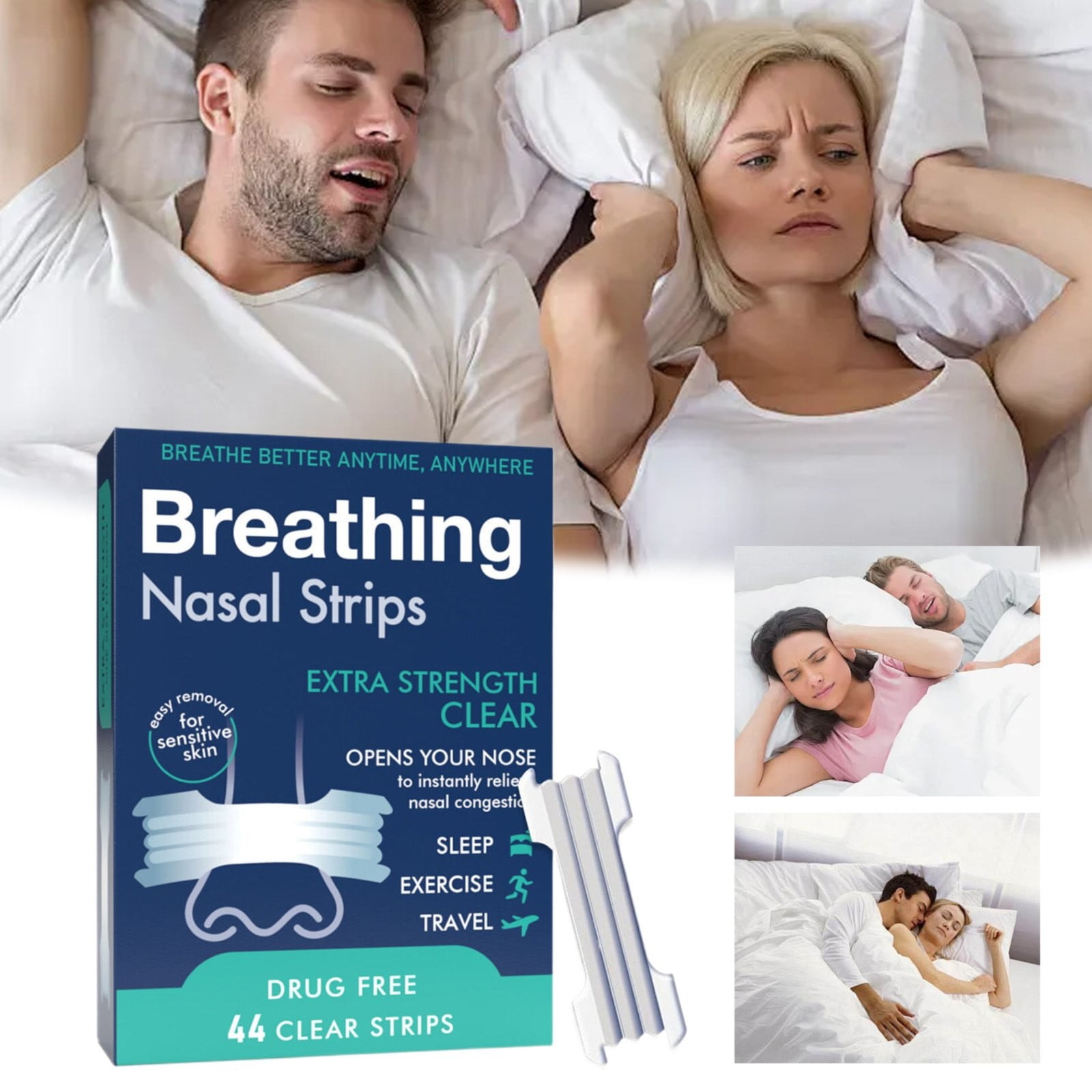 Anti Snoring Spray Breathable Nose Strips for Snoring Relief - Extra ...