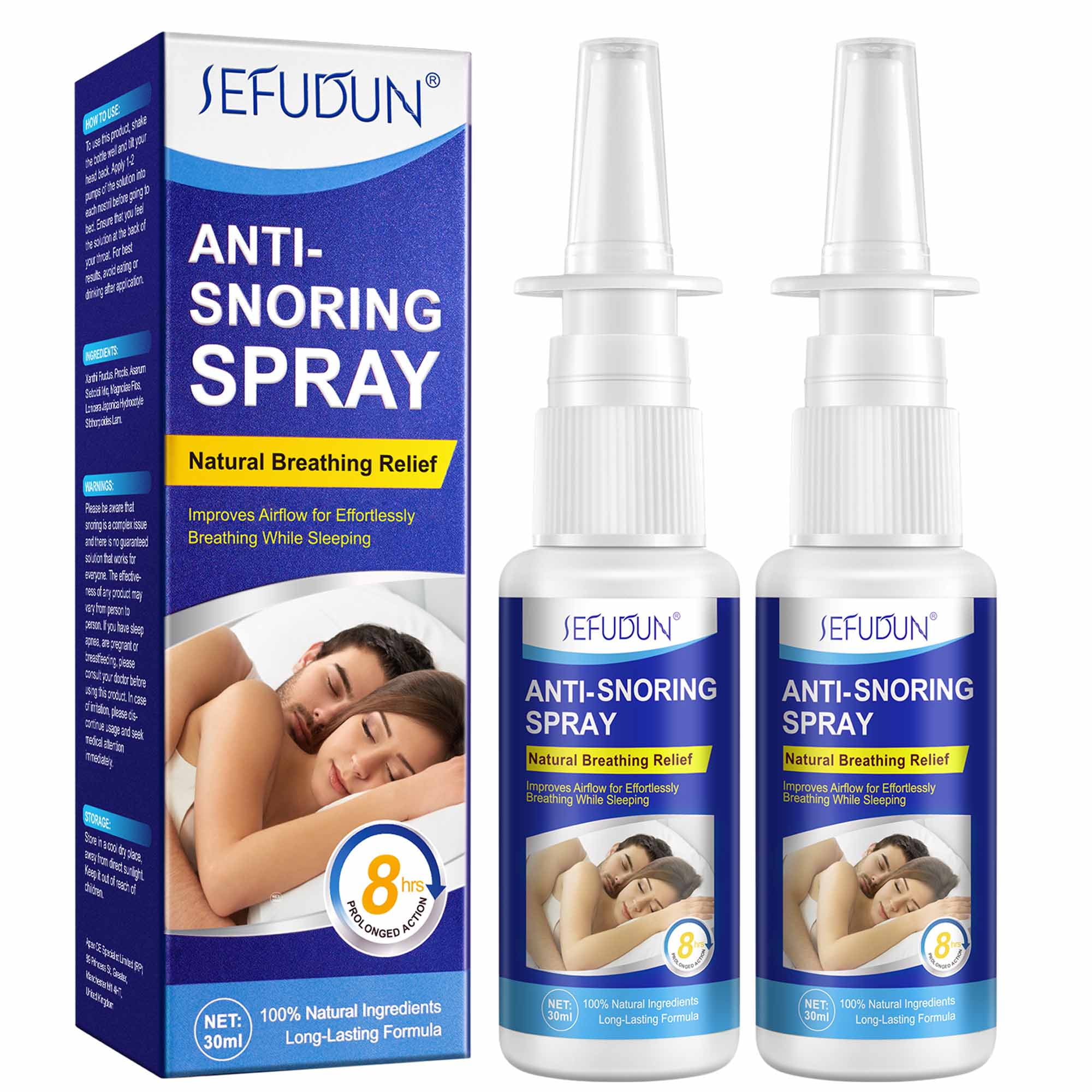 Anti Snoring Spray by Sefudun, Better Sleep - Reduces Snoring - Improve ...