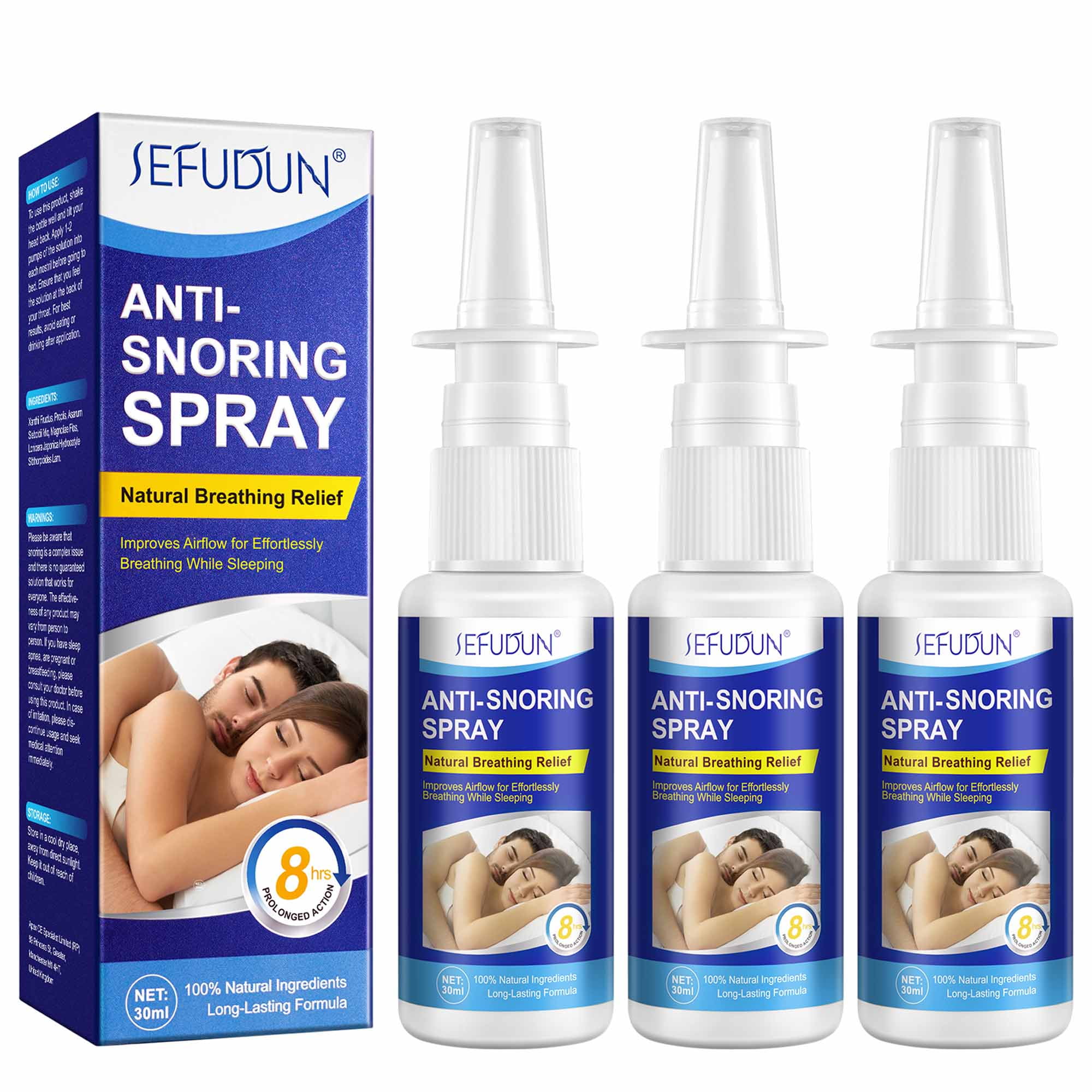 Anti Snoring Spray by Sefudun, Better Sleep - Reduces Snoring - Improve ...