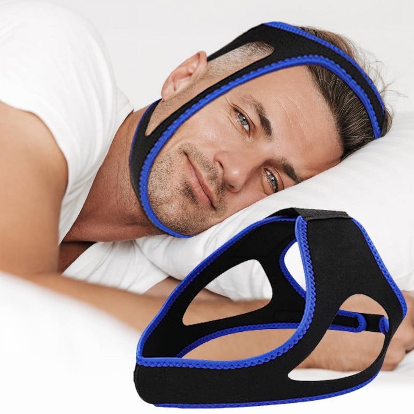 Anti-Snoring Strap Chin Strap Sleep Apnea Dual Adjustable Breathable ...