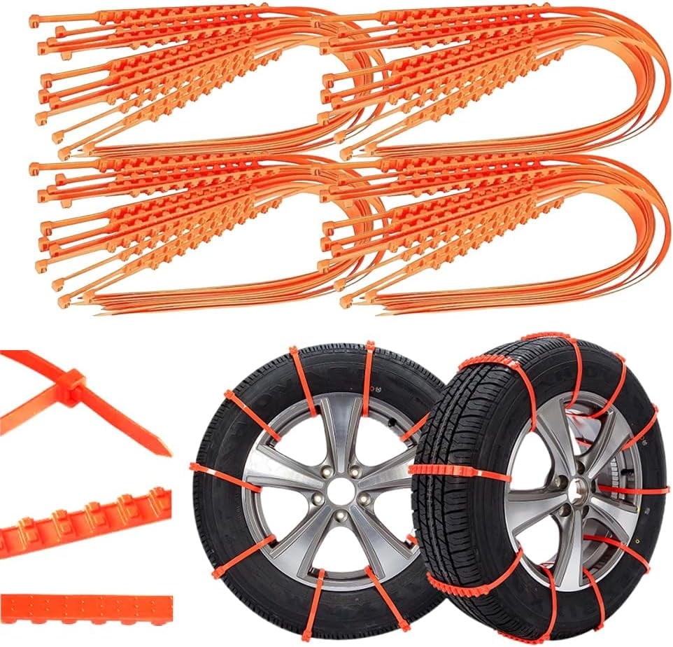 Anti Snow Chains, Snow Tire Chains, Reusable Anti-skid Snow Chains, Portable Pickup Truck and ...