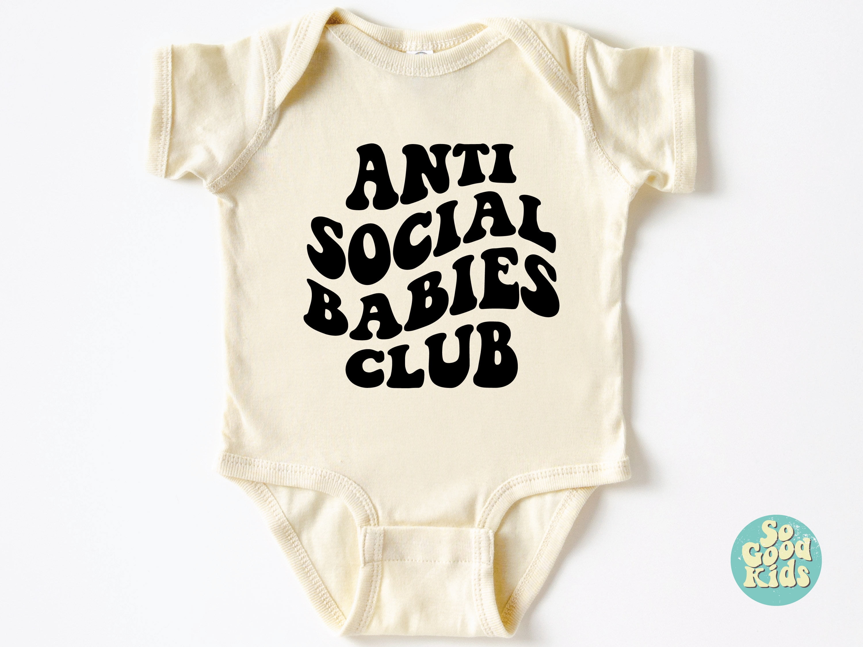 Anti Social Babies Bodysuit, Babies Club Bodysuit, Introvert Babies ...