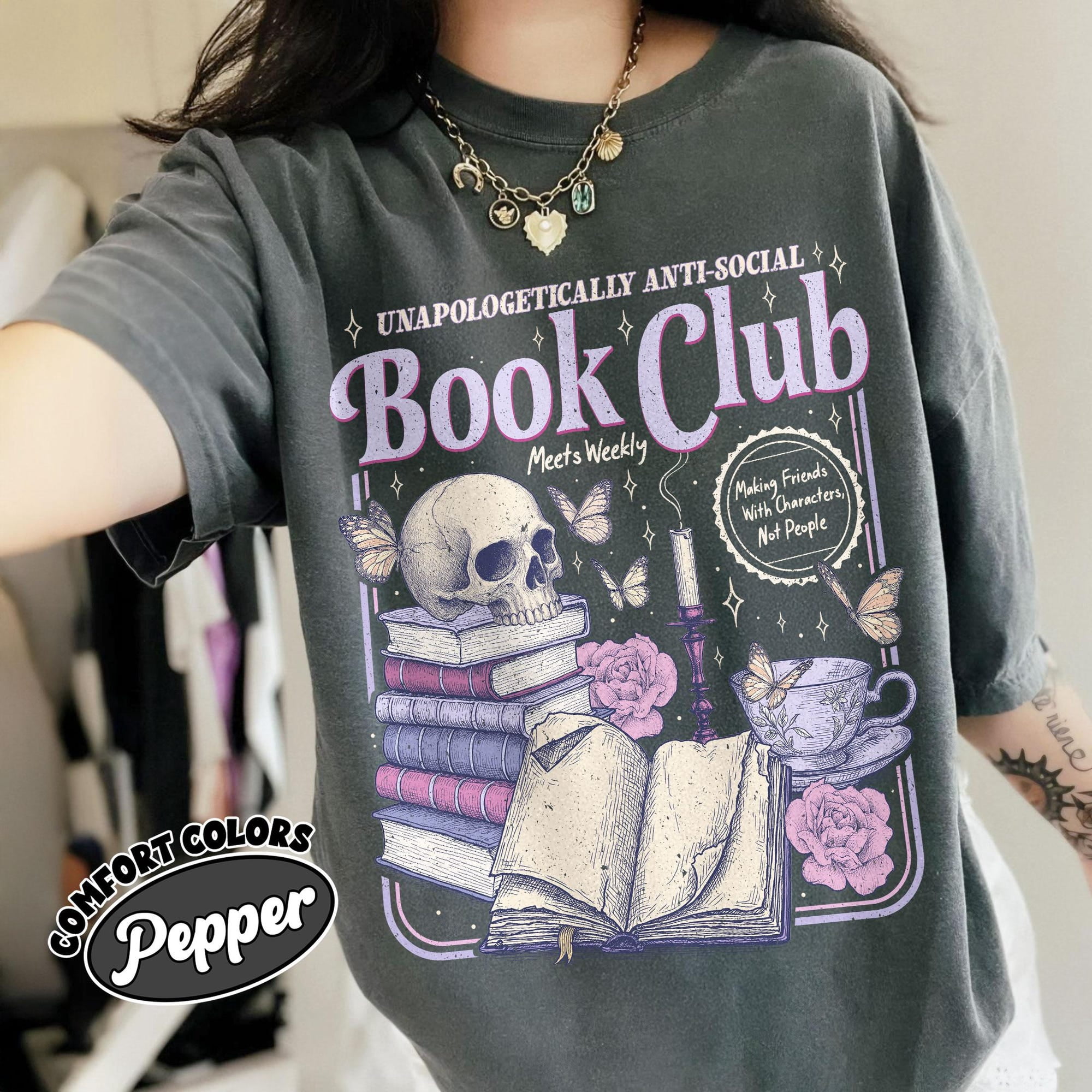 Anti Social Book Club Shirt Romance Reader Tshirt Anti Social Reader ...