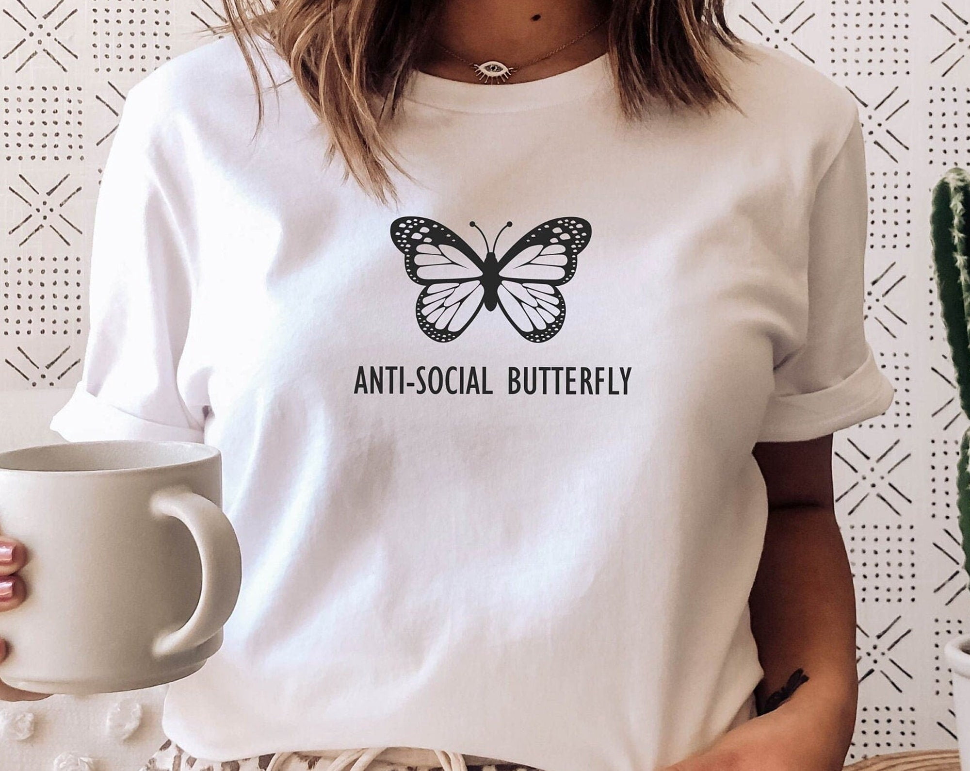 Anti Social Butterfly Shirt Introvert Butterfly Shirt Butterfly Shirt ...