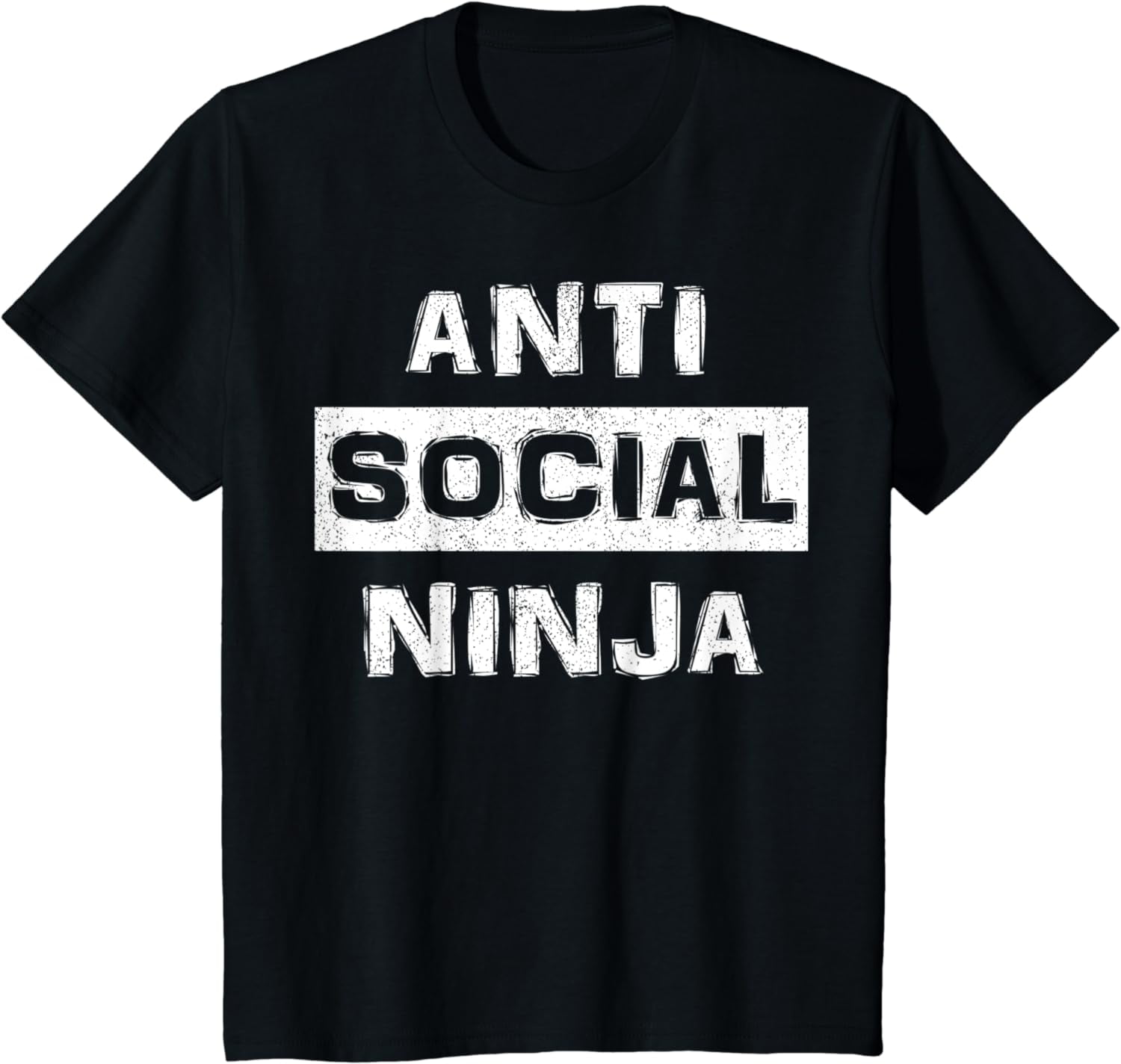 Anti Social Clothes Ninja Shirt Funny Recluse Introvert Gift T-Shirt ...