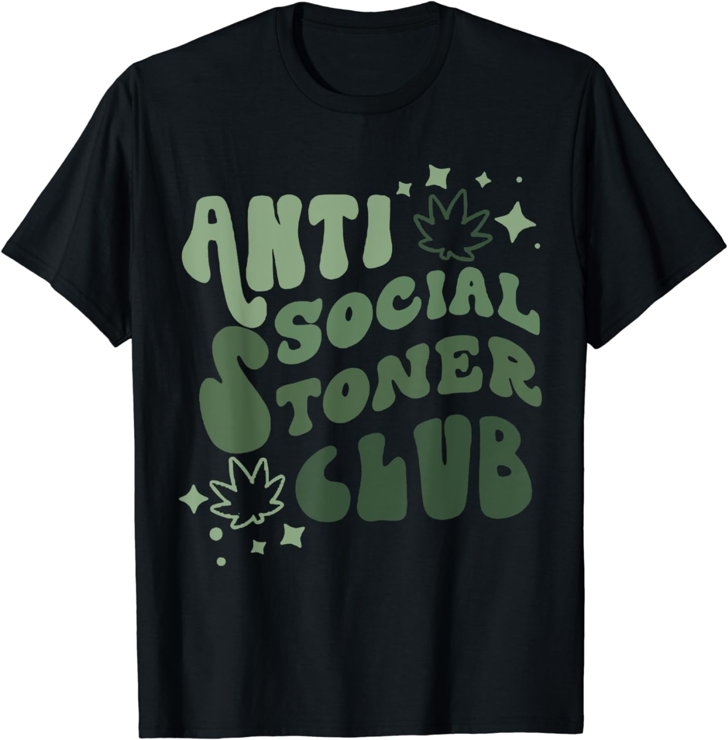 Anti-Social Stoner Club Funny Weed Quote Smoking Costume T-Shirt ...