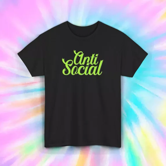 Anti Social T-Shirt Funny Introvert Quote Graphic Tee Unisex Tee ...