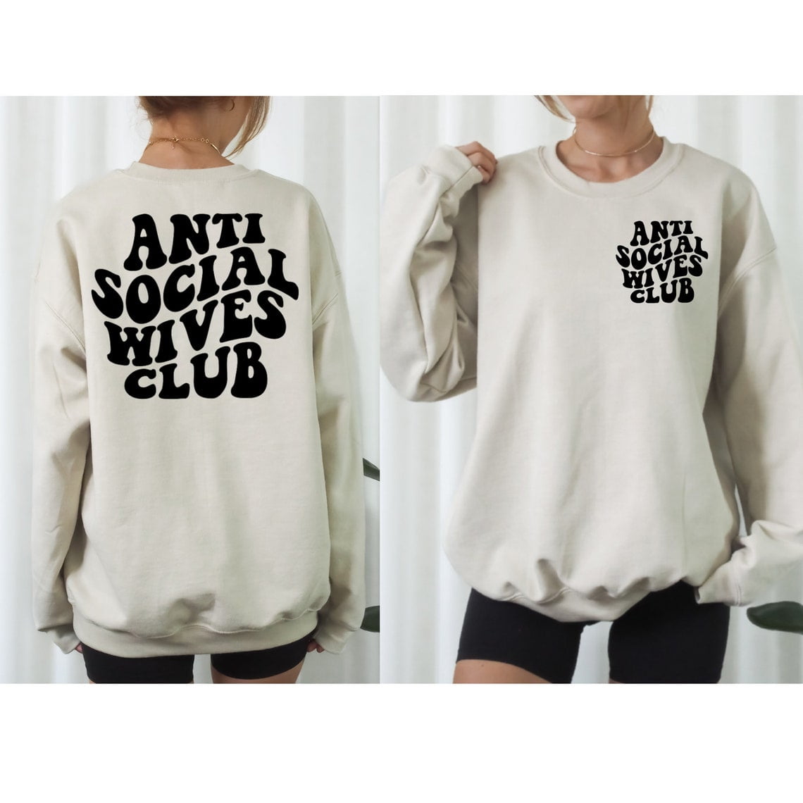 Anti Social Wives Club Sweatshirt, Bridal Shower Shirt, Engagement ...