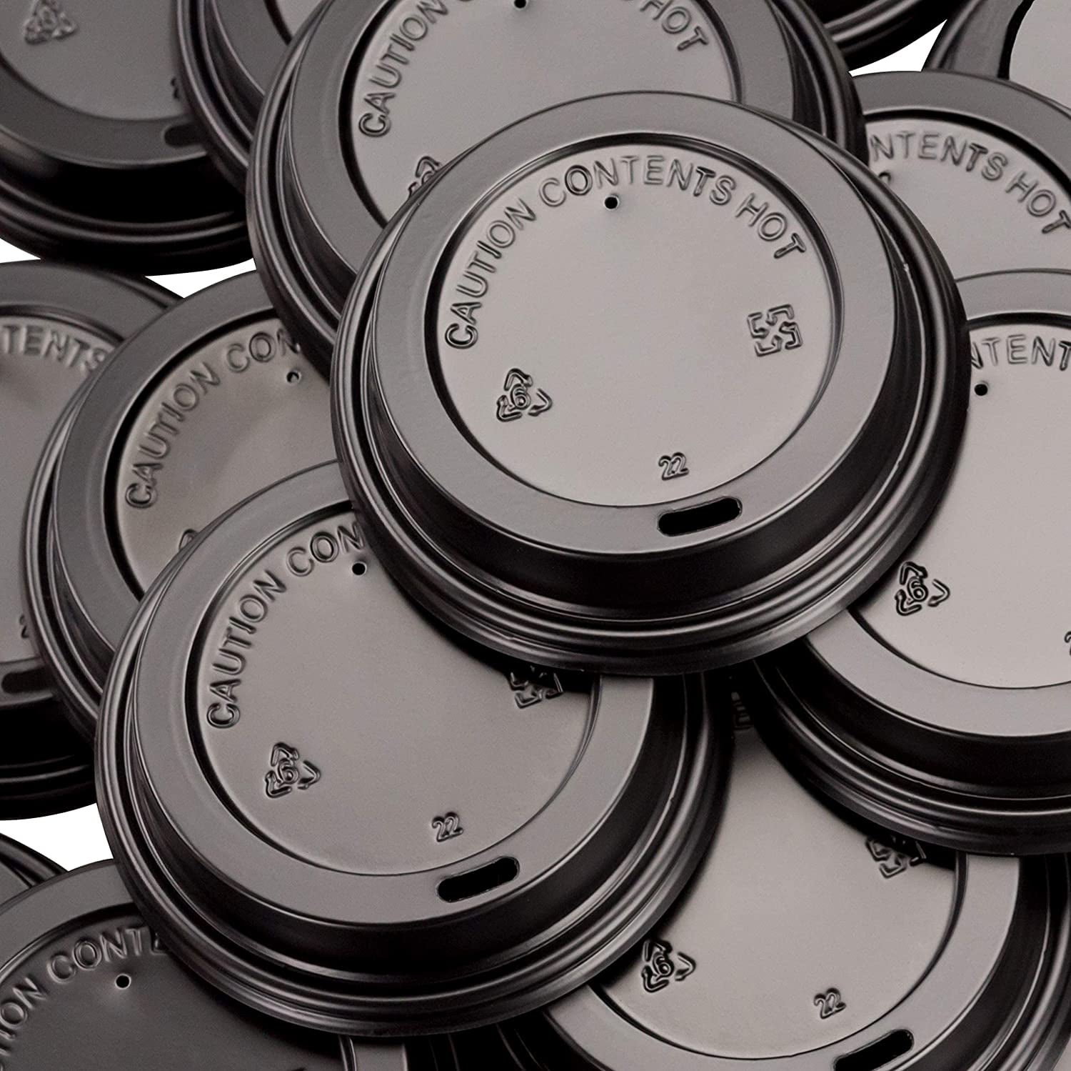 Anti-Spill, Recyclable Dome Lids, 100 Pk. Coffee Cup Lid for Portable ...
