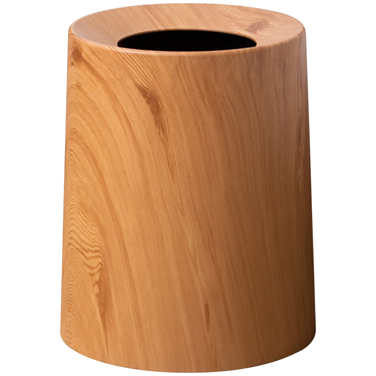 Anti Spill Wood Style Waste Basket - Kids and Pet Proof Garbage ...