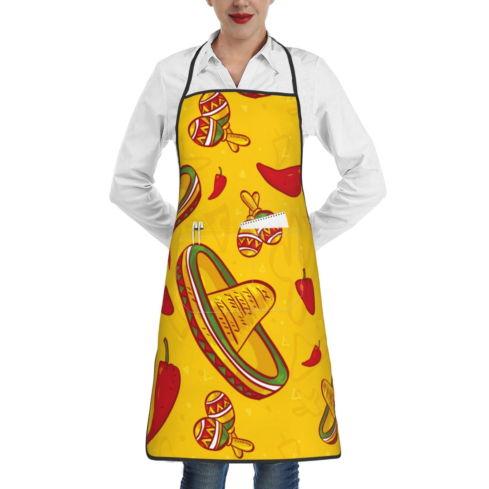 Anti-Stain Strap Pocket, Hemlock Apron Pocket Design 28.3×20.4 Inches Suitable For Supermarkets ...
