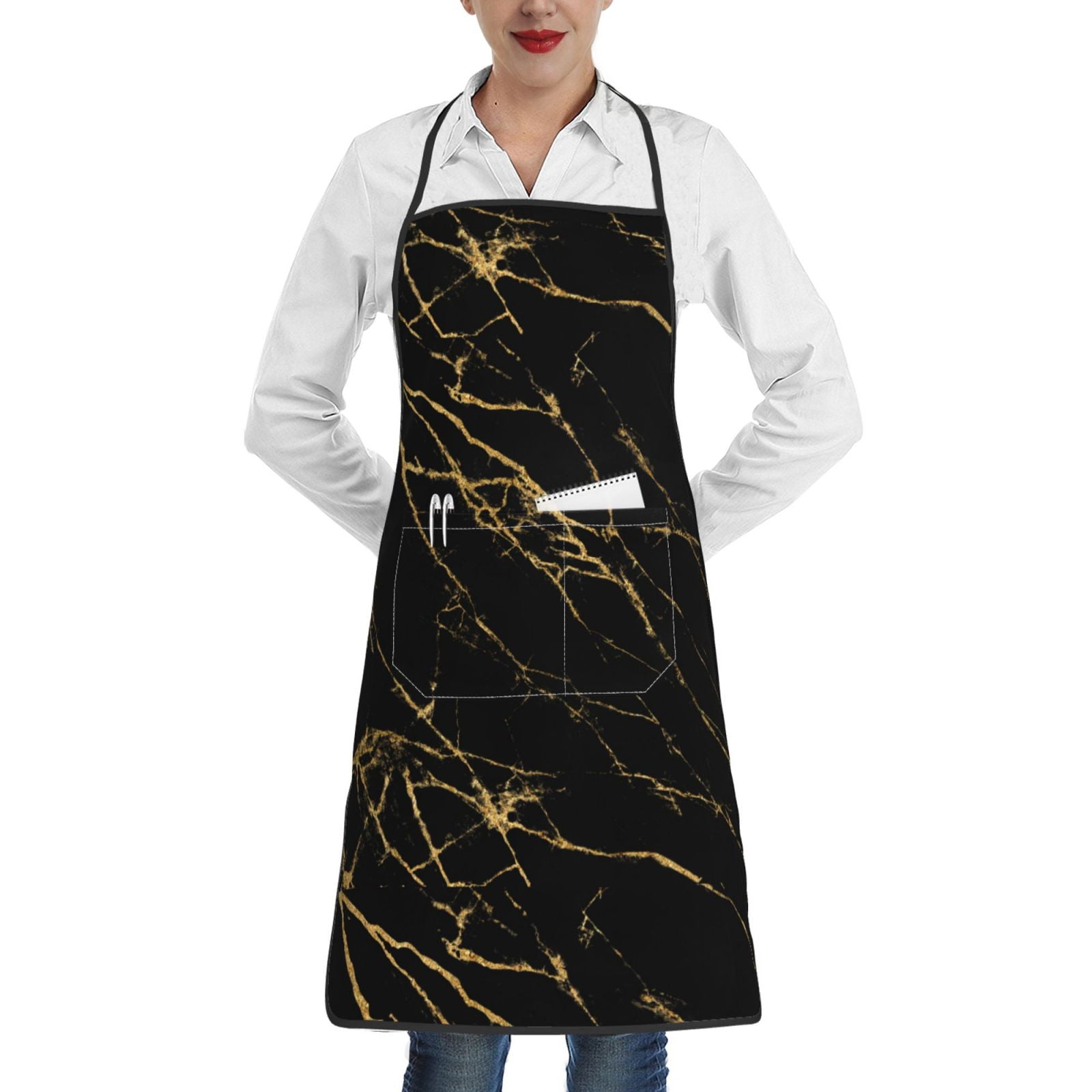 Anti-Stain Strap Pocket, Hemlock Apron Pocket Design 28.3×20.4 Inches Suitable For Supermarkets ...