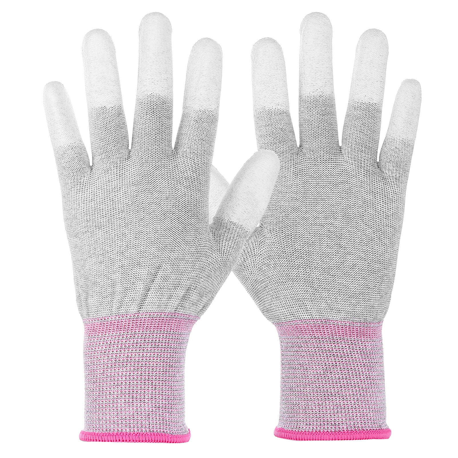 Anti Static Gloves ESD Work Gloves PU Coated Fingertip Carbon Fiber ...