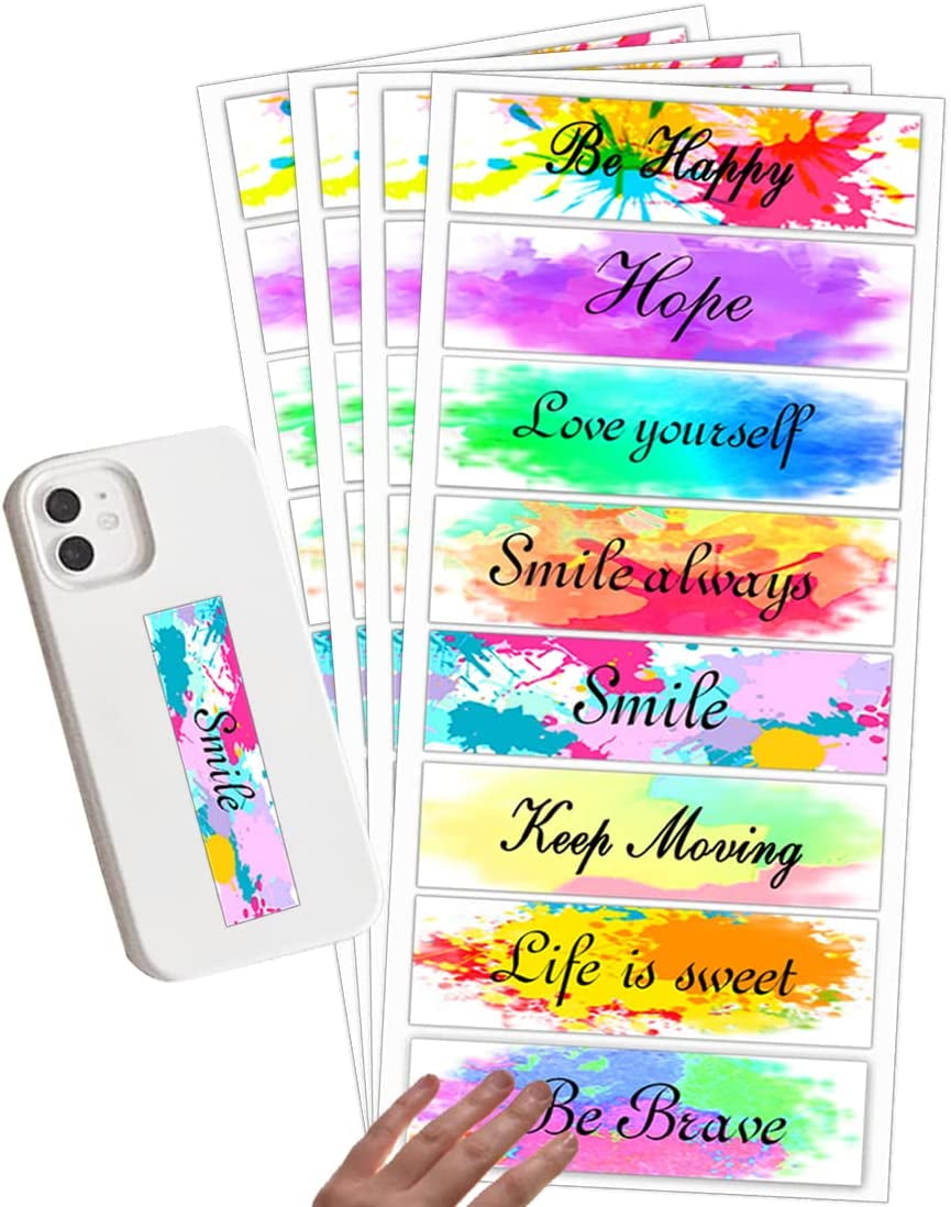 Anti Stress Mood Calming Sticker Strip Watercolor Inspirational Sensory ...