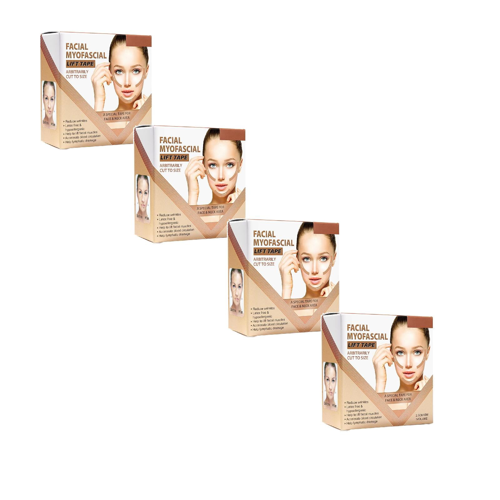 Anti- Tape Facial Shaping Lifting Firming Tape Smoothes Suits for Face ...