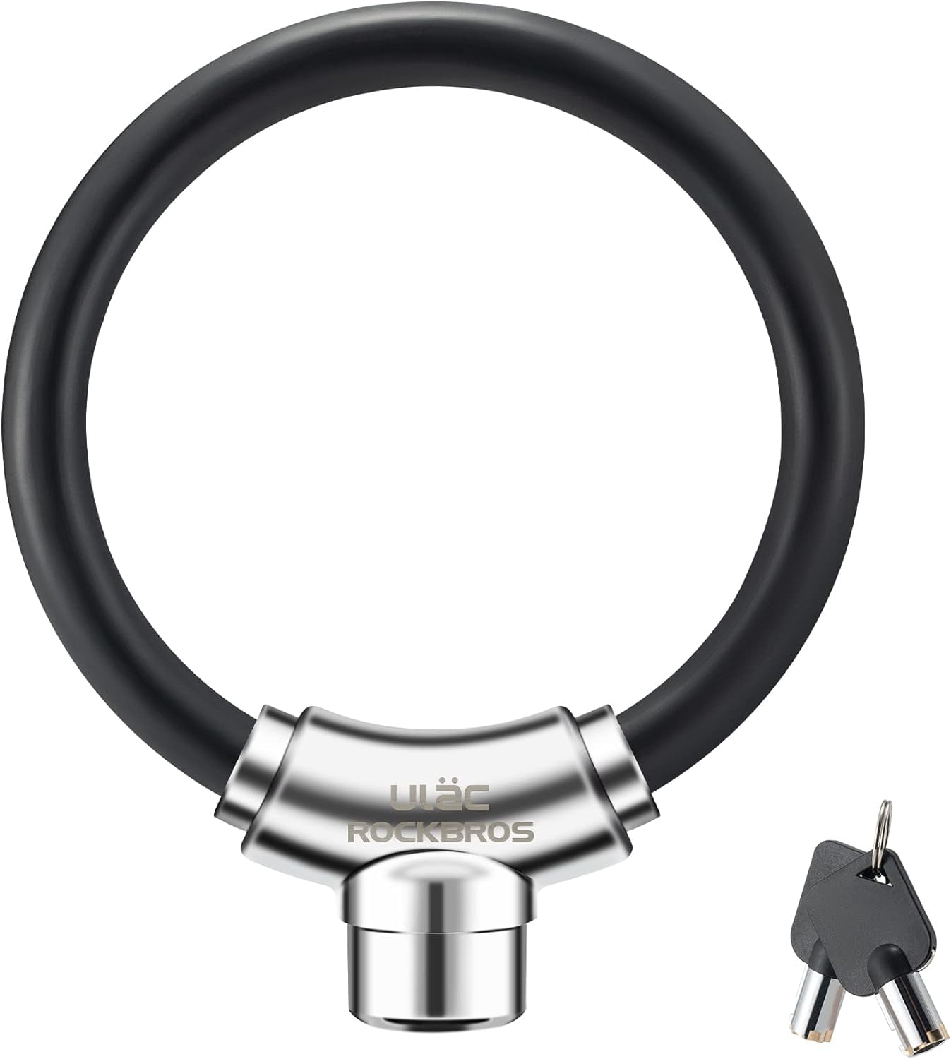 Anti-Theft Bike Cable Lock, Black, Portable, Key Lock, Rustproof ...