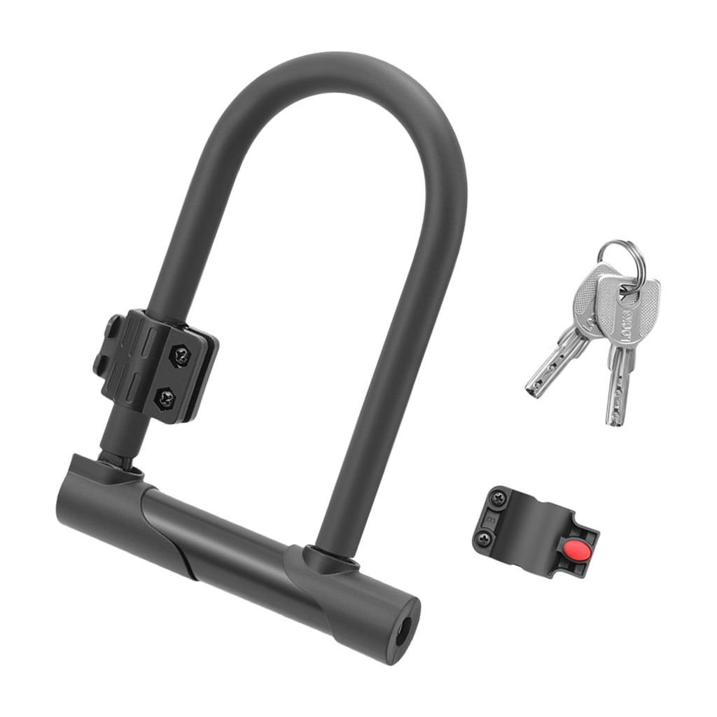 Anti Theft Bike U Lock with Key Heavy Duty Bike Lock Portable Universal ...
