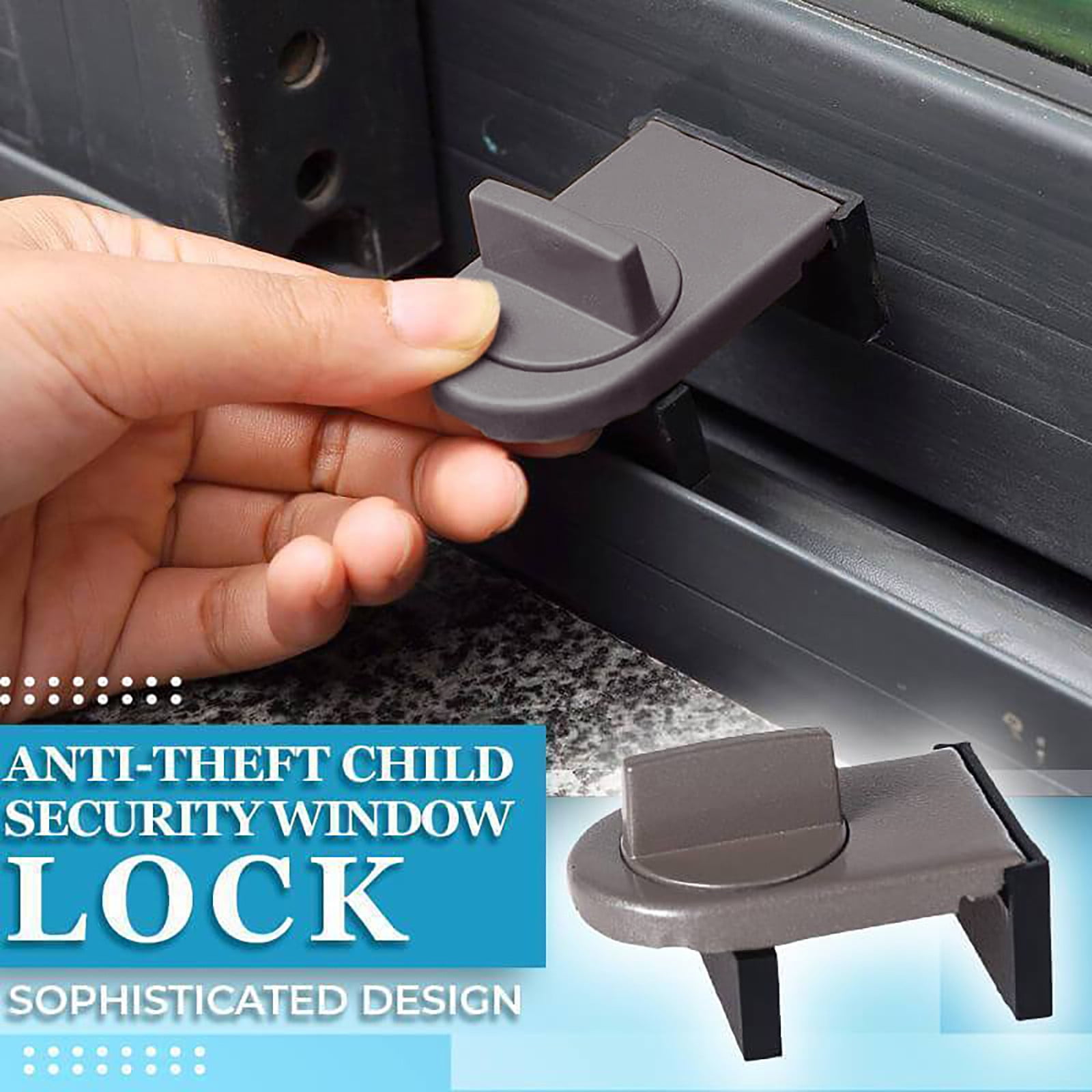 Anti Theft Child Safety Window Lock, Child Protection Safety Lock ...