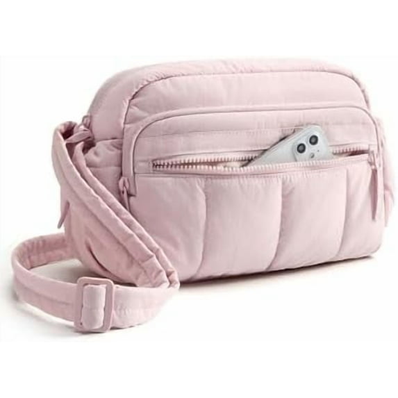Anti Theft Crossbody Bags for Women Travel Purse, Medium Quilted Puffy ...