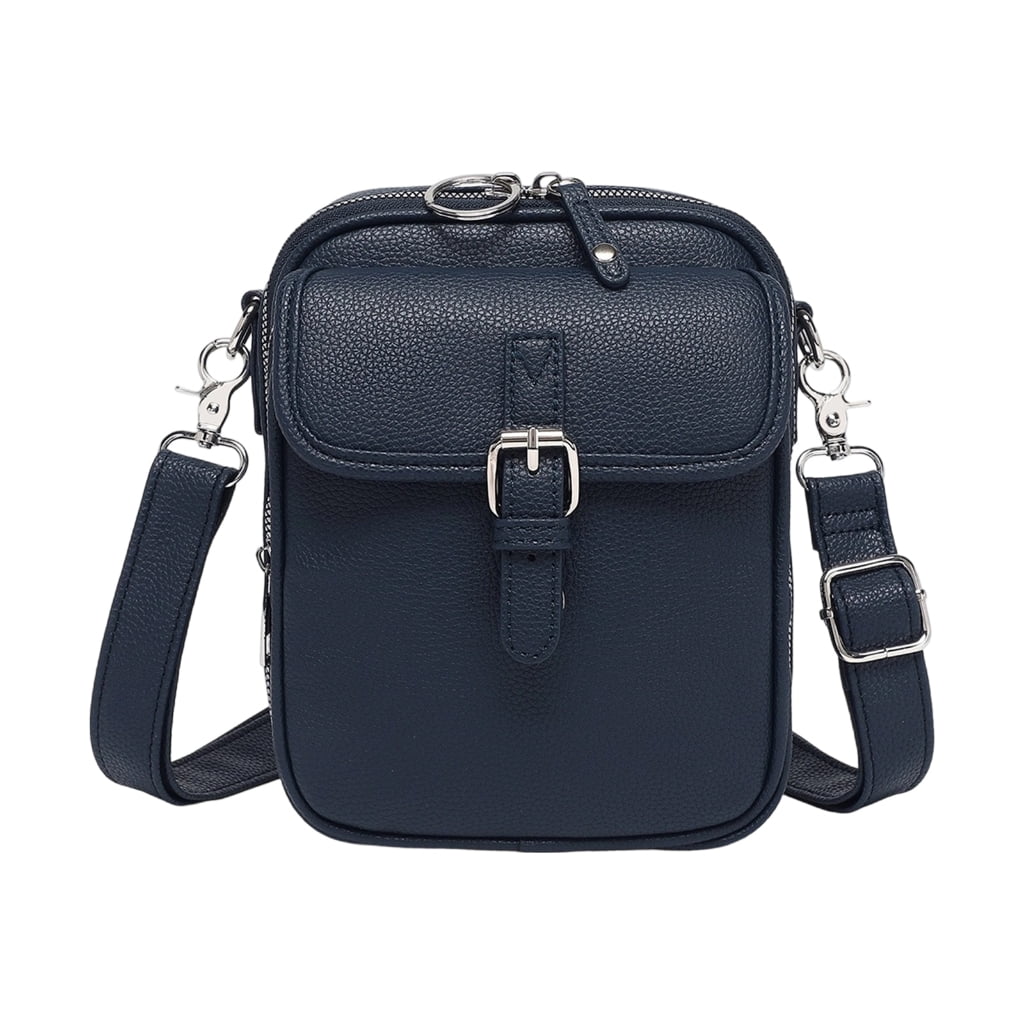 Anti Theft Crossbody Purse Lightweight Vintage Design PU Shoulder Bag ...